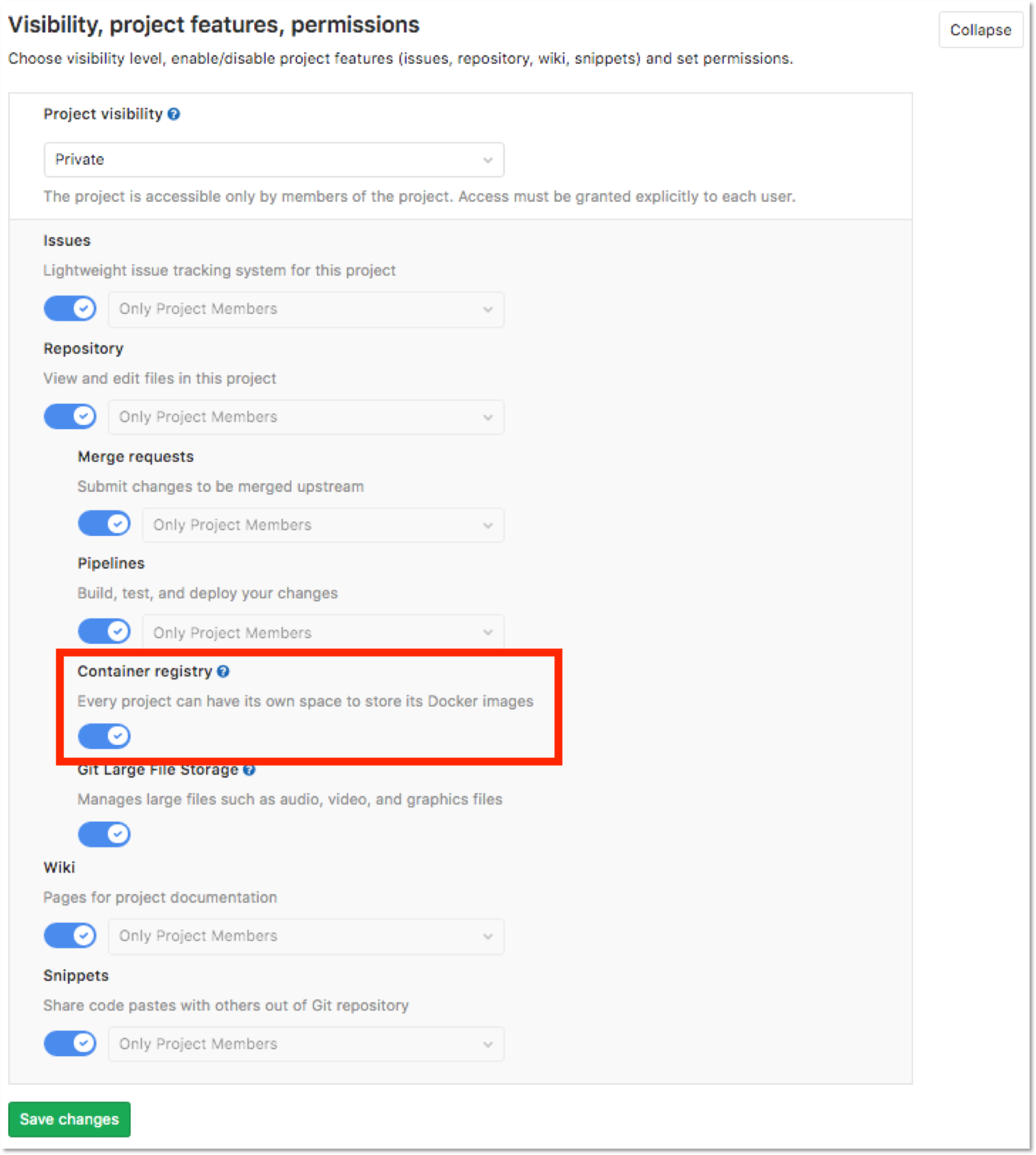 ACTIVATION DU CONTAINER REGISTRY DOCKER SUR GITLAB CE - EAZYTraining